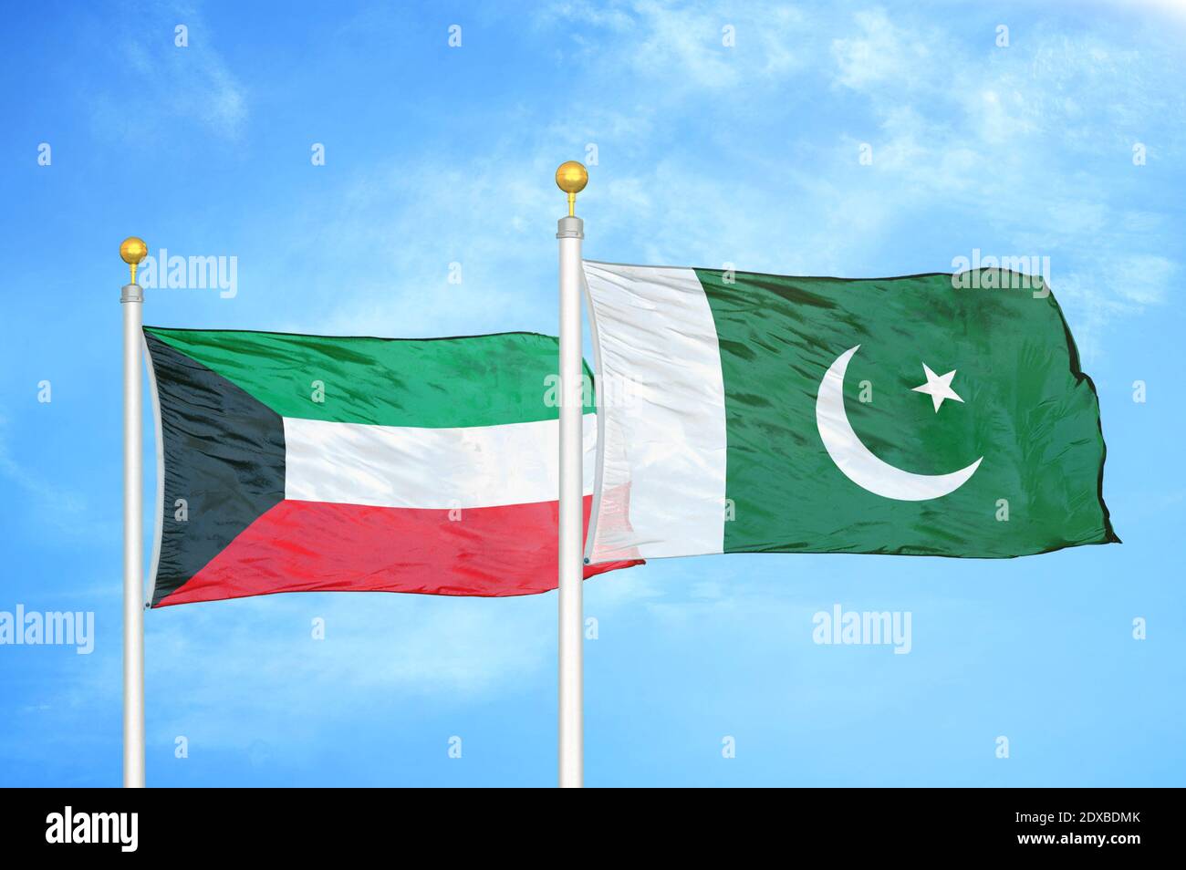 Kuwait pakistan flag hi-res stock photography and images - Alamy