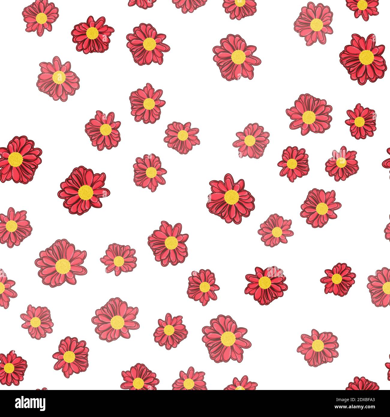 floral flower pattern, vector illustration Stock Vector Image & Art - Alamy