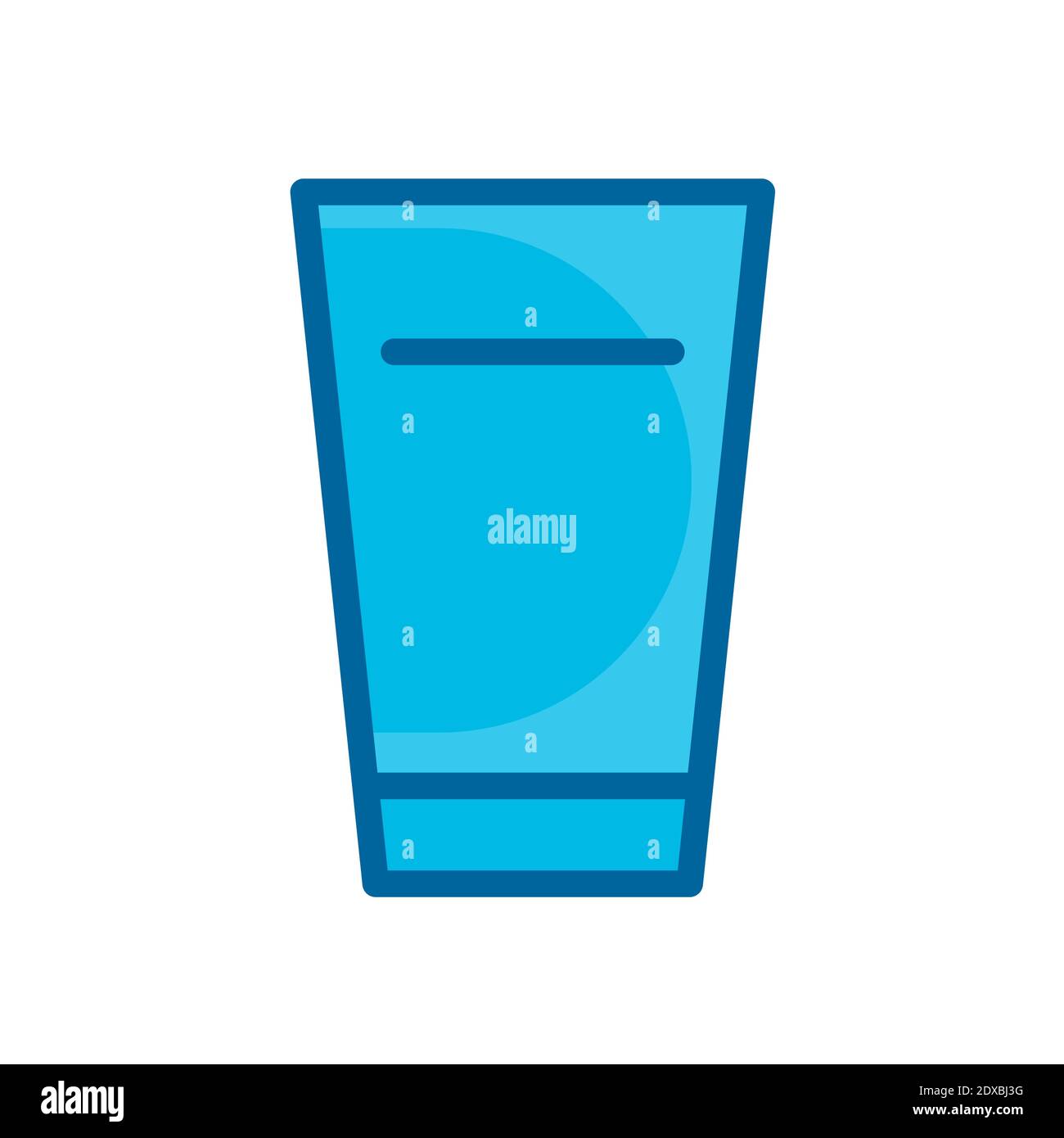 glass of water icon vector illustration isolated on white background ...