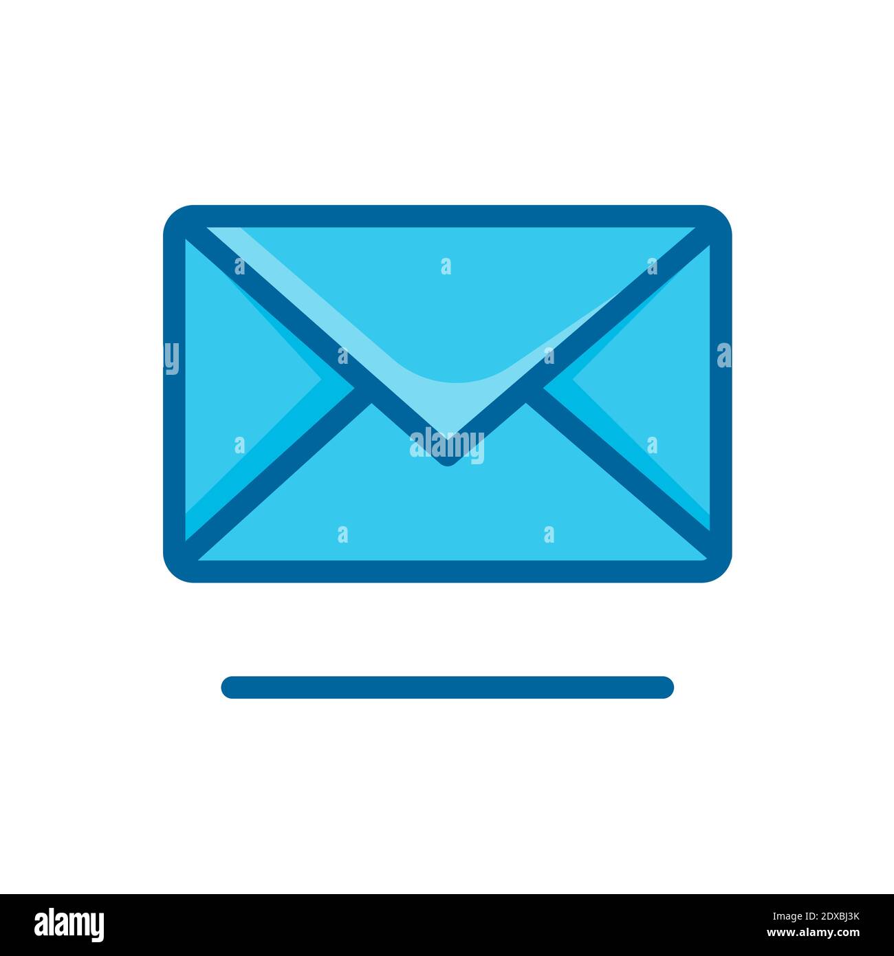 envelope icon vector illustration isolated on white background Stock ...