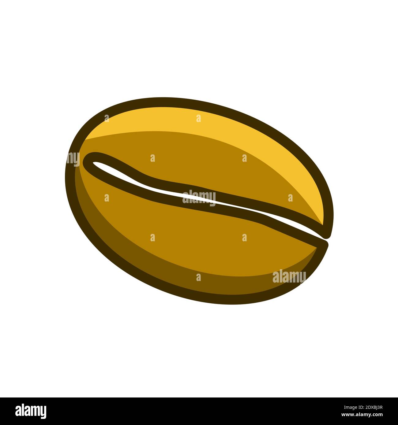 coffee bean icon vector illustration isolated on white background Stock ...