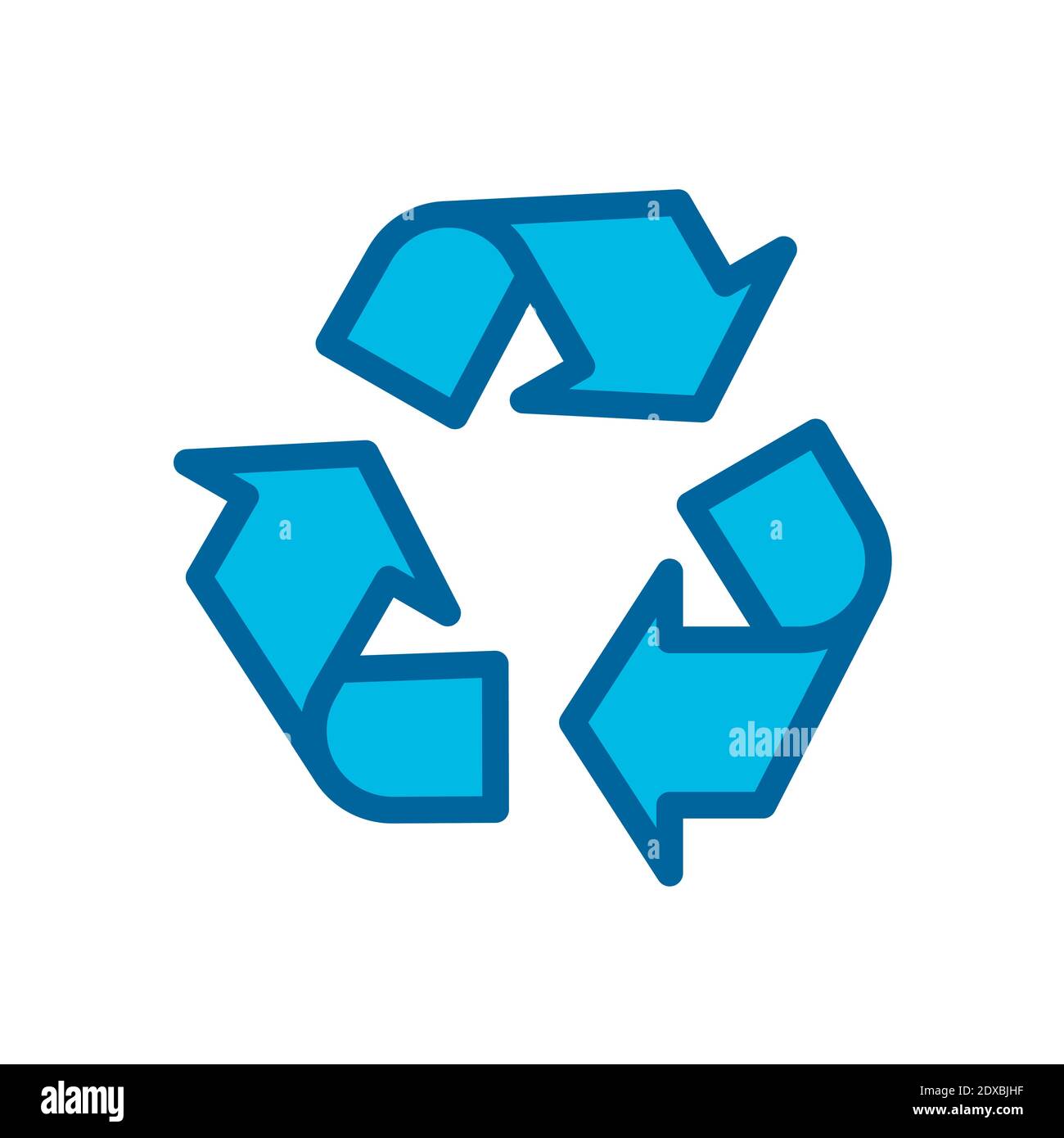 recycle icon vector illustration isolated on white background Stock ...