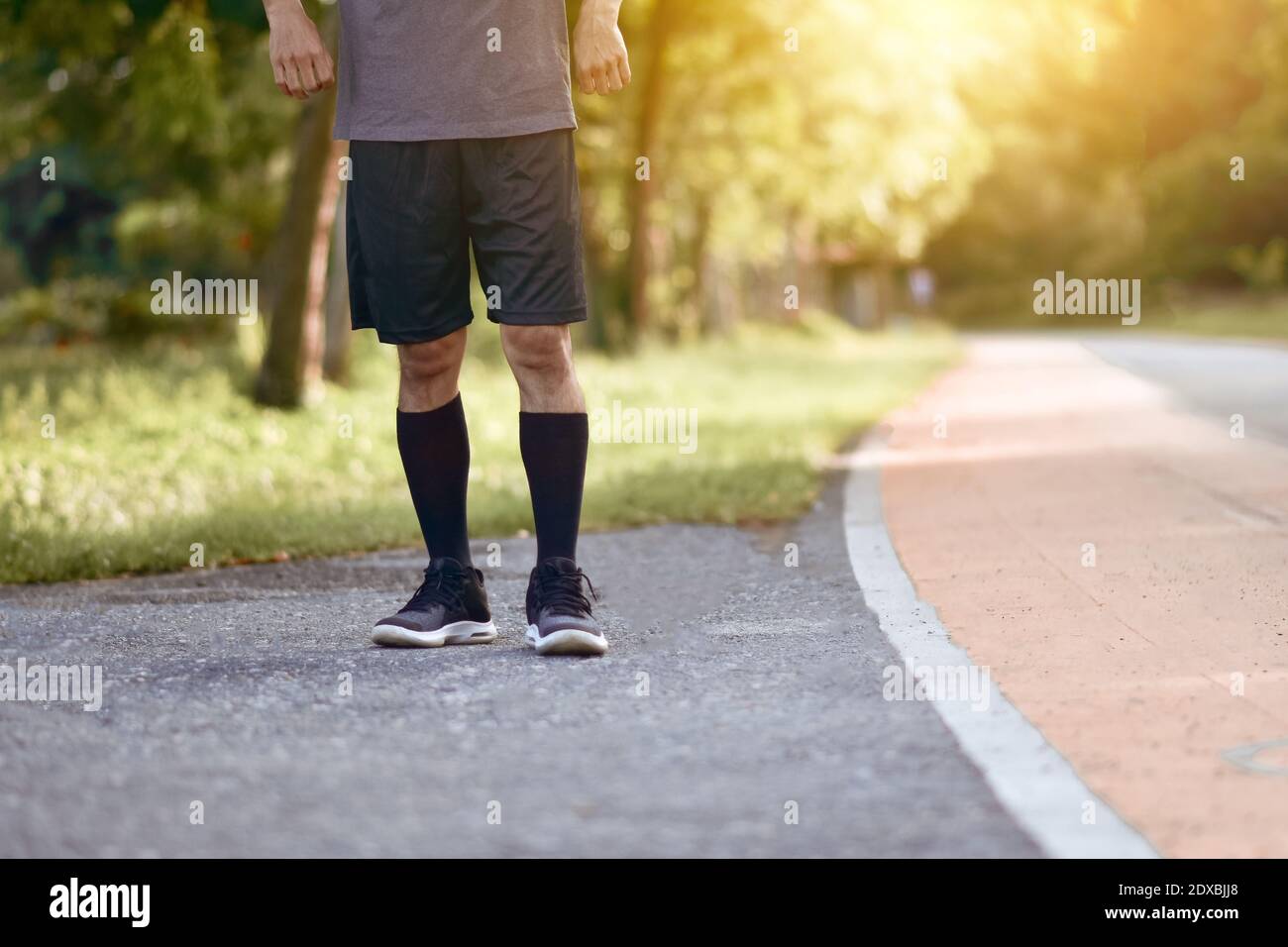 Asian man runner sprinting outdoor hi-res stock photography and images ...