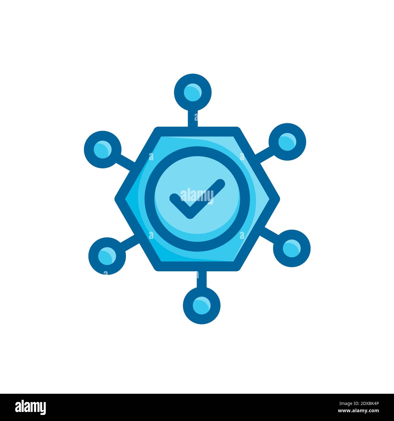 check mark and data base icon vector illustration isolated on white ...