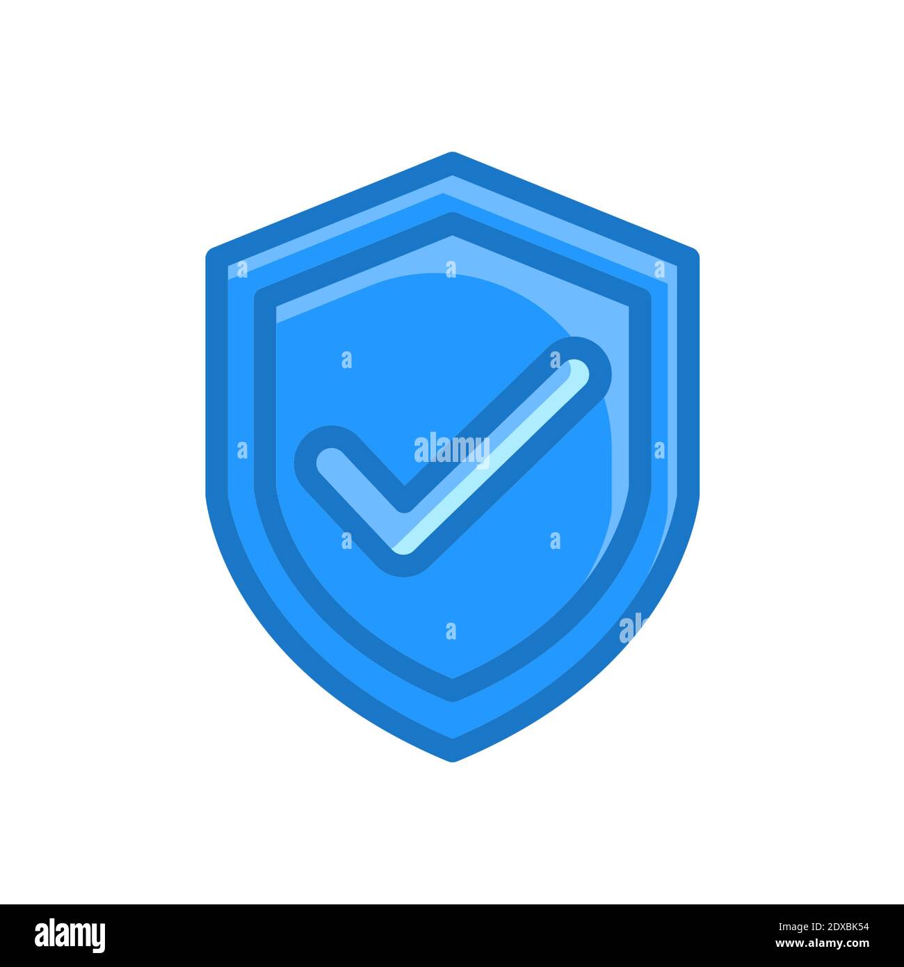 check mark security, shield security icon vector illustration isolated ...