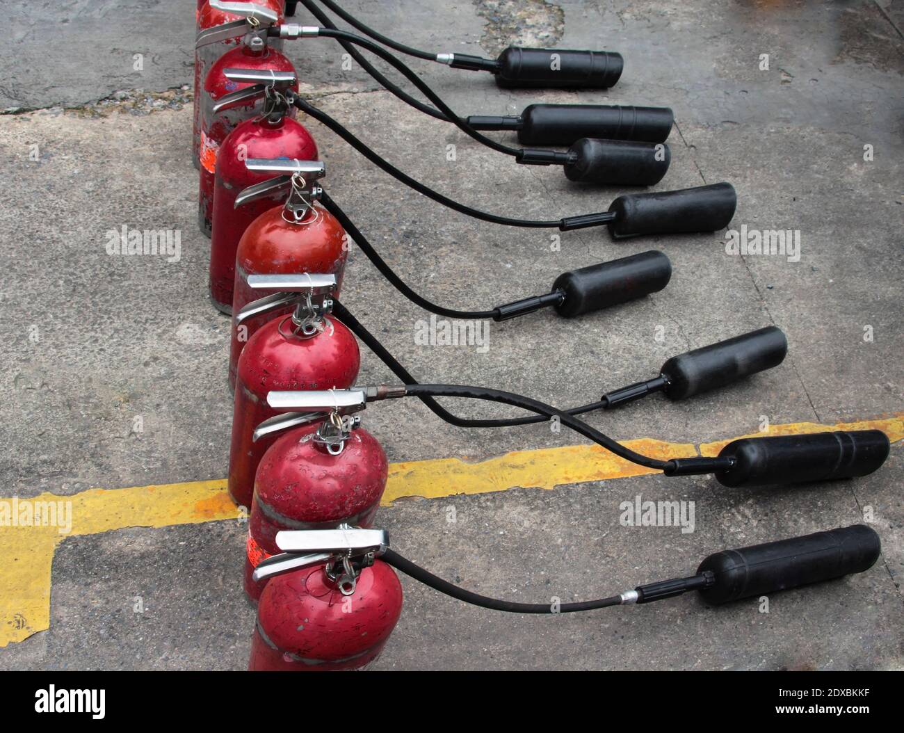 Group Of Fire Extinguishers High Resolution Stock Photography and ...