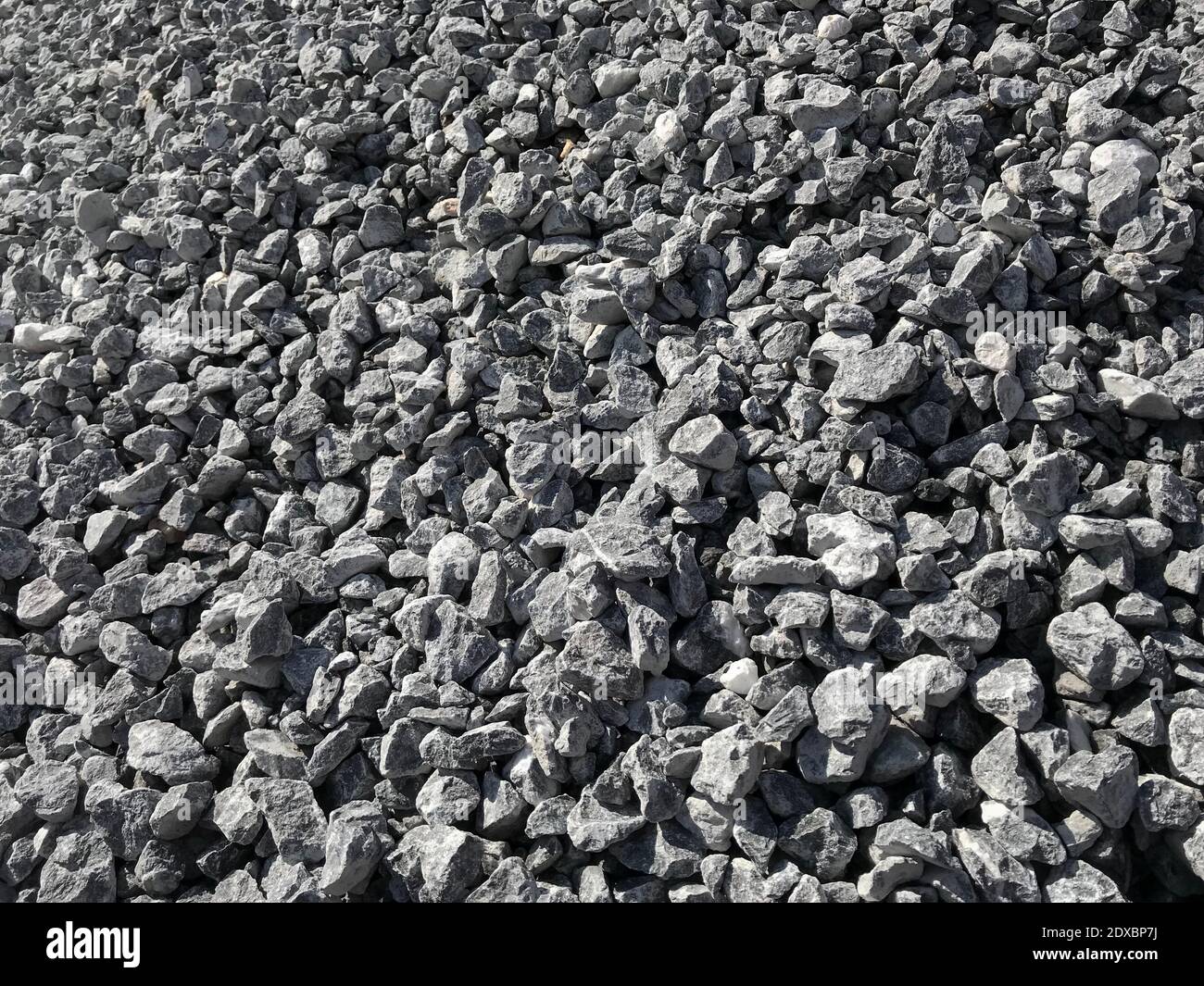 Scree texture background, Crushed grey stone Stock Photo - Alamy