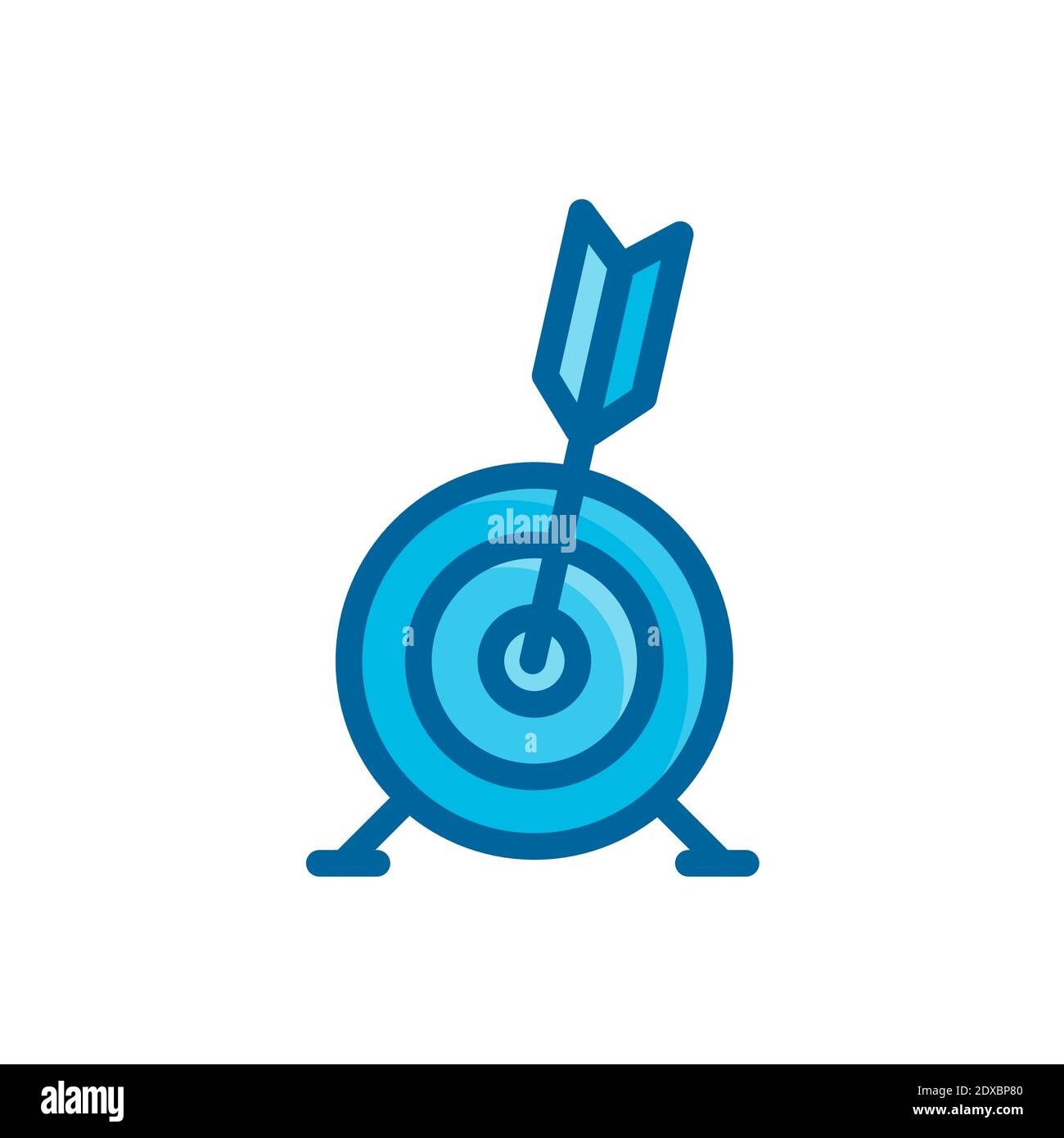 targets bulls eye icon, business concept vector illustration isolated ...
