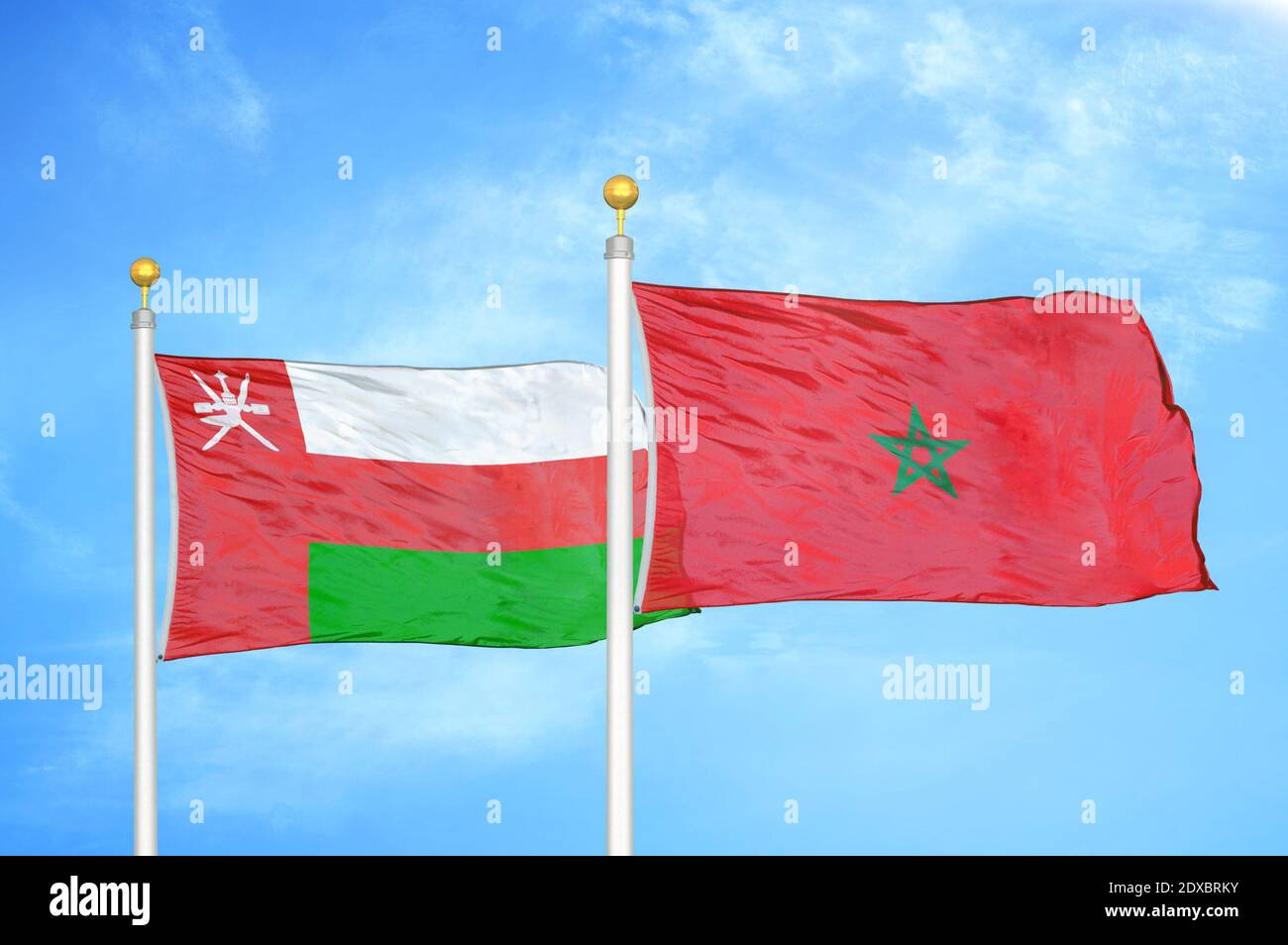 Oman morocco flag hi-res stock photography and images - Alamy