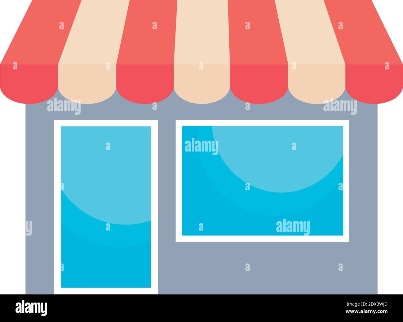 store building icon over white background, colorful design, vector ...