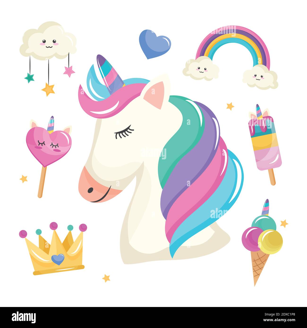 Seven head Stock Vector Images - Alamy