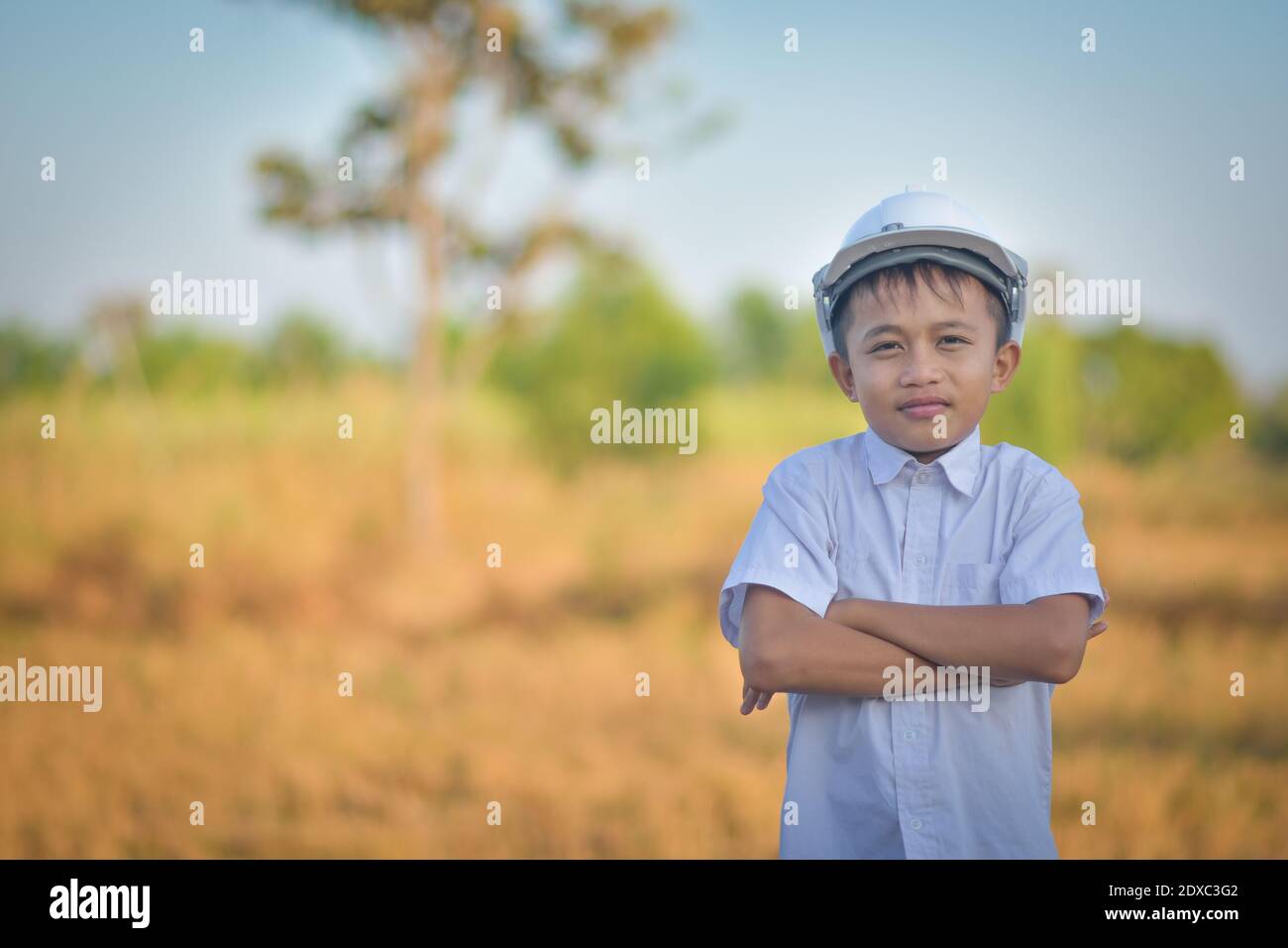 Boy Engineer construction fill happy smile fun in action Engineering ...