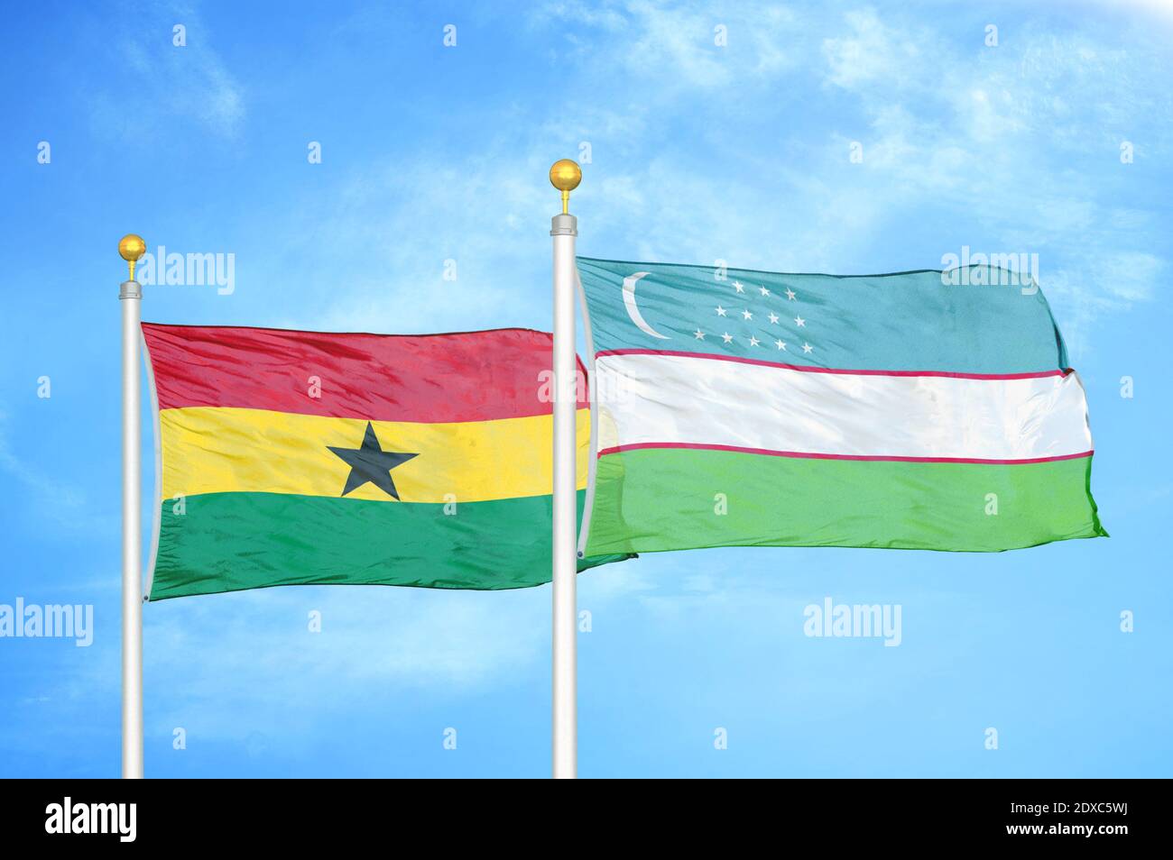 Uzbekistan ghana flag hi-res stock photography and images - Alamy