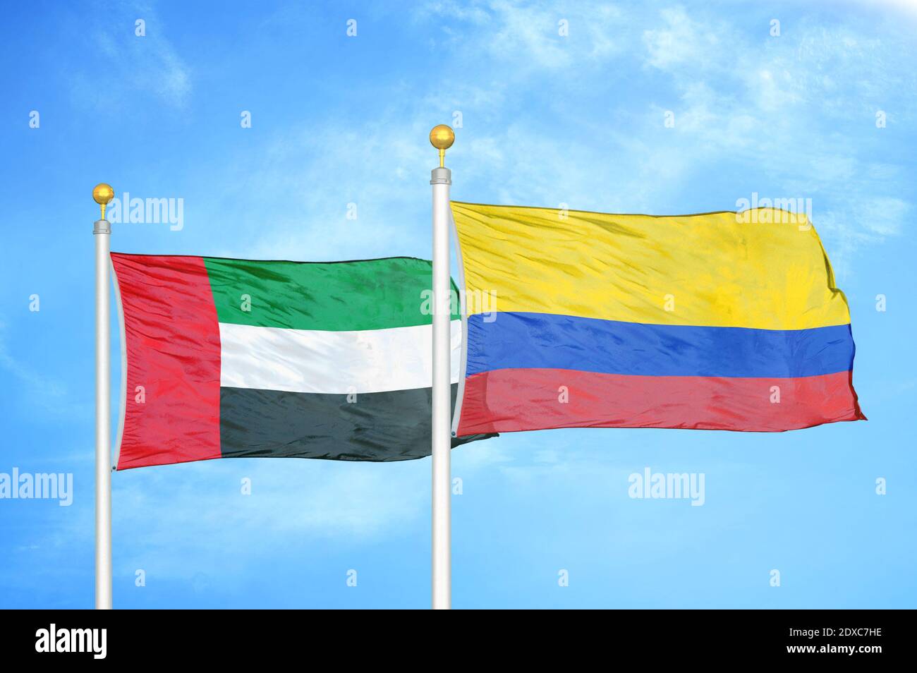 Emirates colombia flag hi-res stock photography and images - Alamy