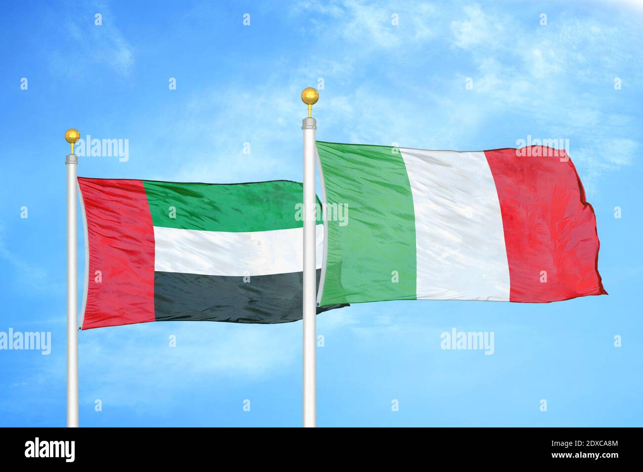 Italy united arab emirates flag hi-res stock photography and images - Alamy