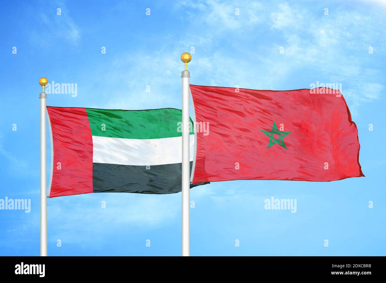Emirates morocco flag hi-res stock photography and images - Alamy