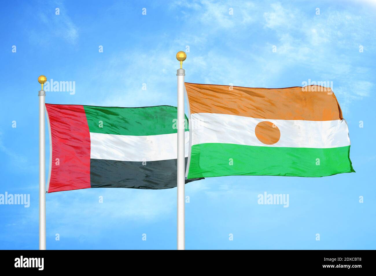 Emirates niger flag hi-res stock photography and images - Alamy