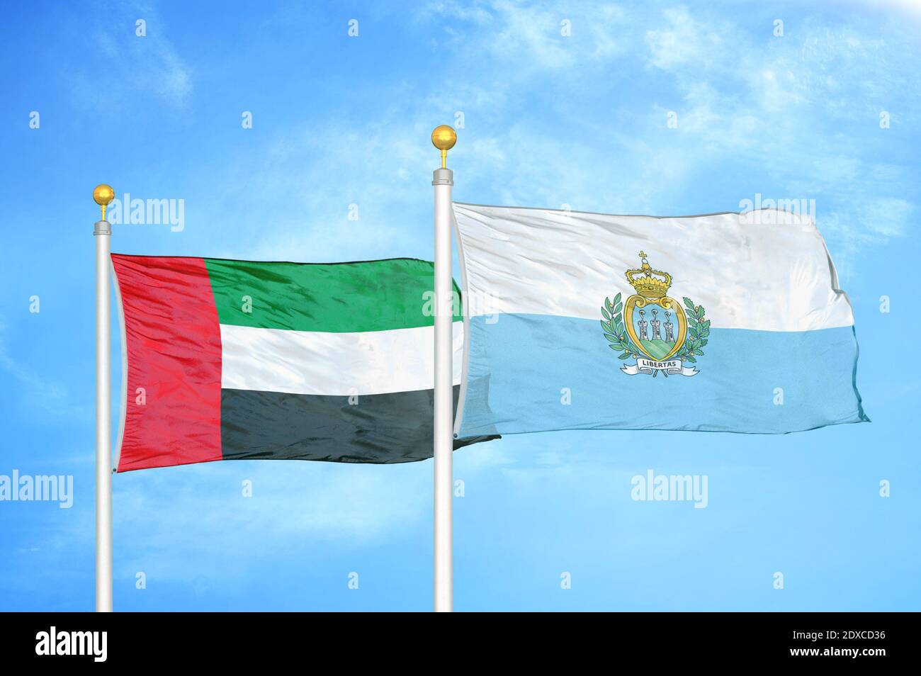 Emirates san marino flag hi-res stock photography and images - Alamy