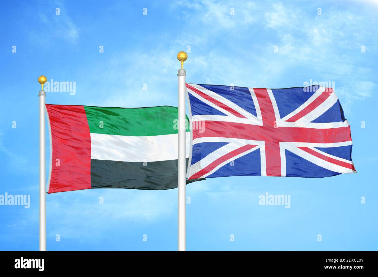 Emirates united kingdom flag hi-res stock photography and images - Alamy