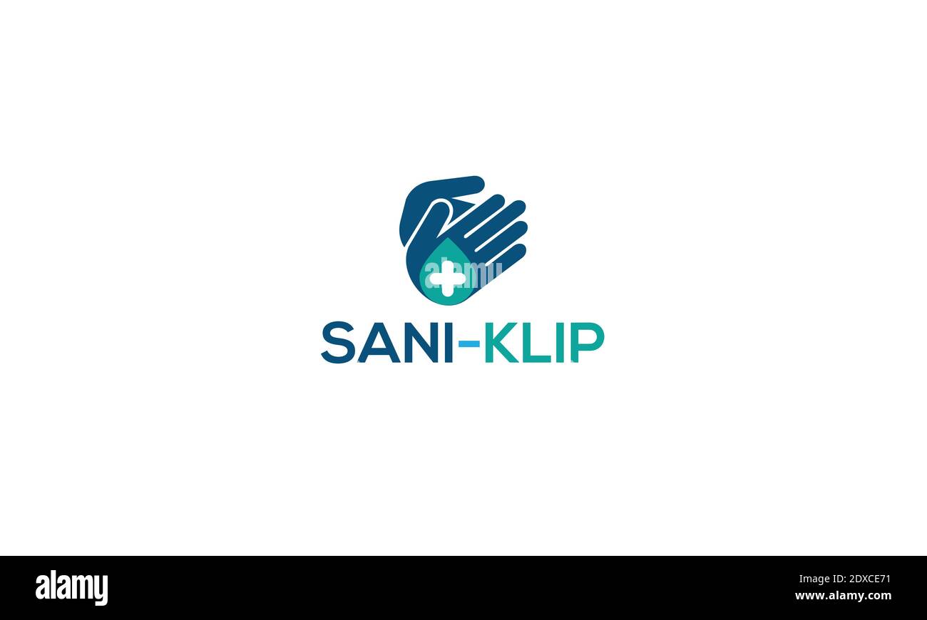 sanitizer logo design and vector template Stock Vector Image & Art - Alamy