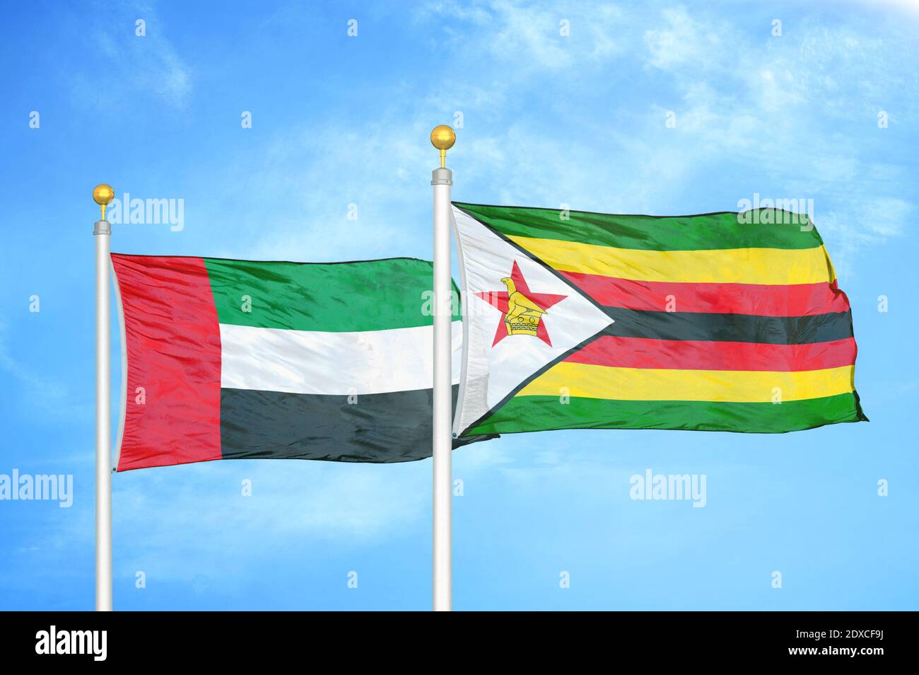 Emirates zimbabwe flag hi-res stock photography and images - Alamy