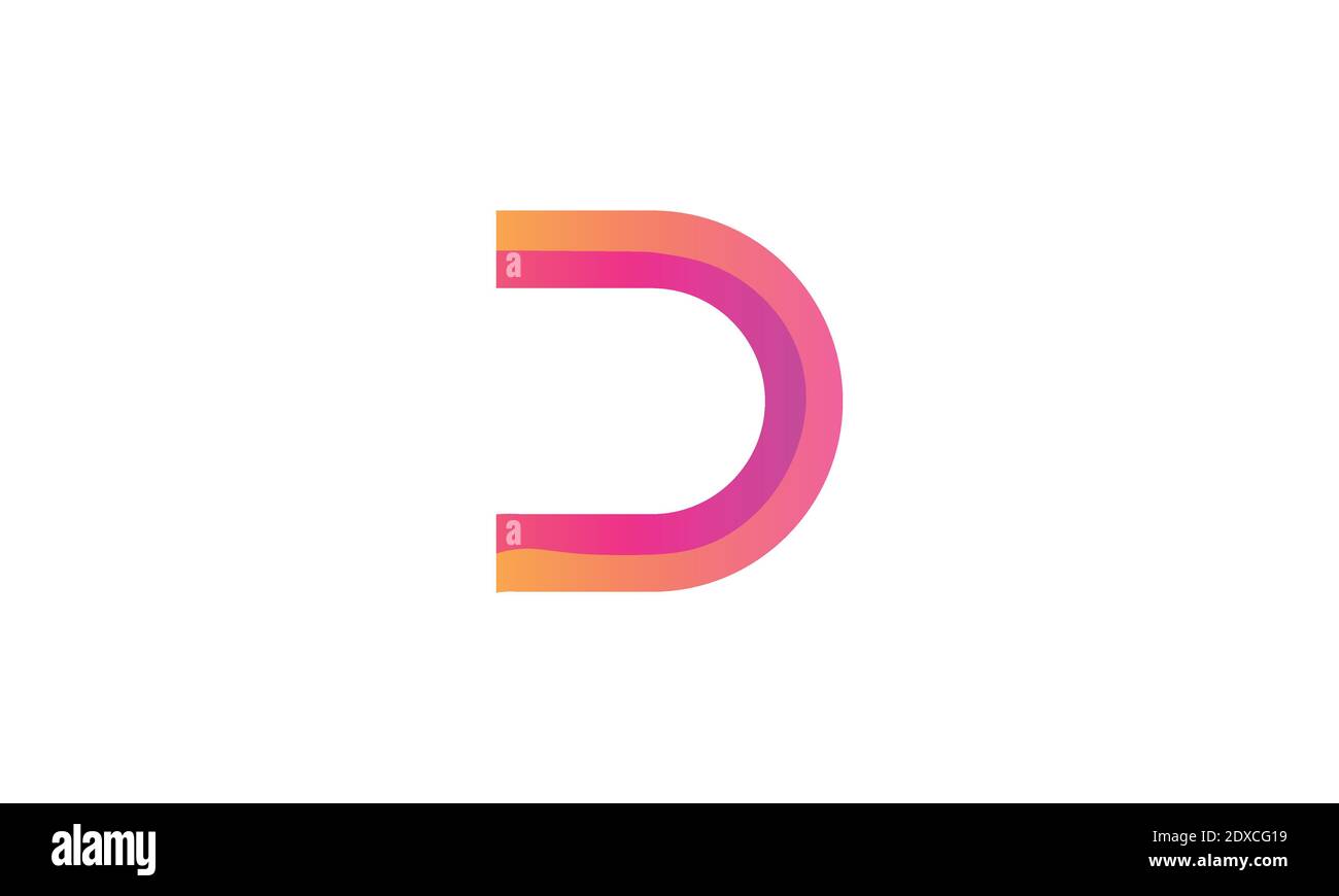 Letter d wedding logo hi-res stock photography and images - Alamy