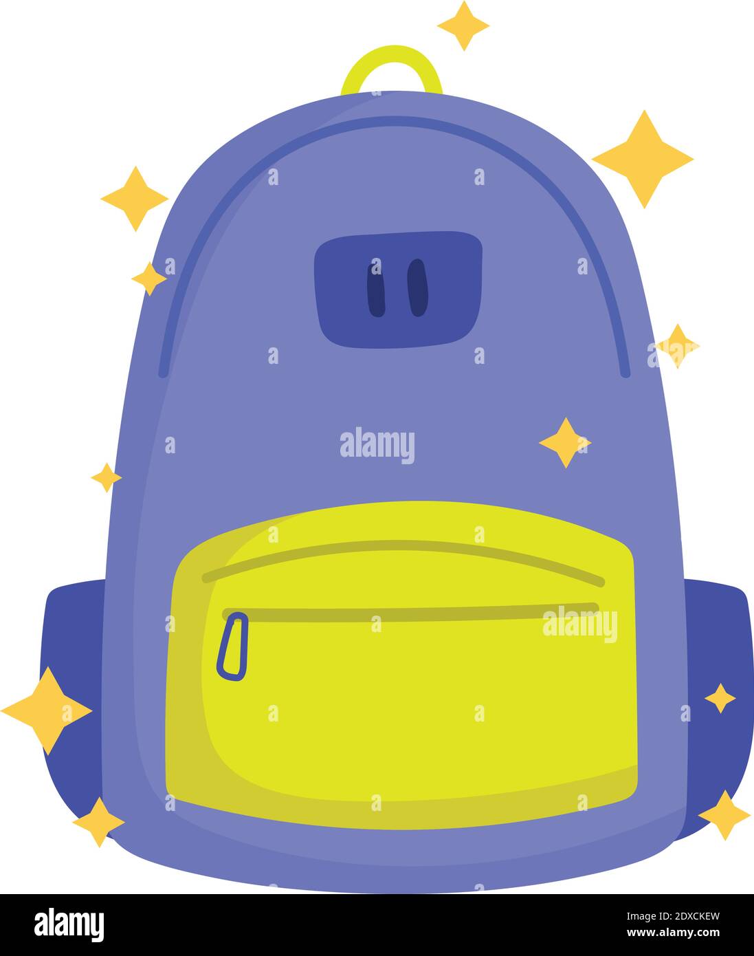 School bag design, Education class lesson and knowledge theme Vector ...