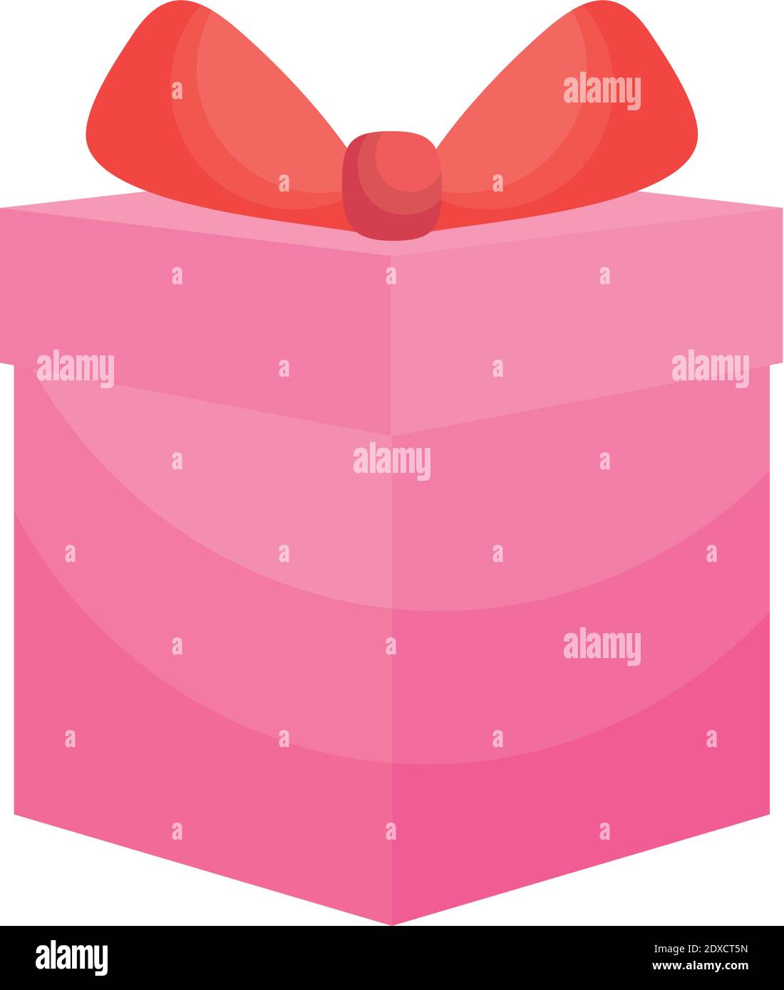 pink gift box icon over white background, colorful design, vector ...