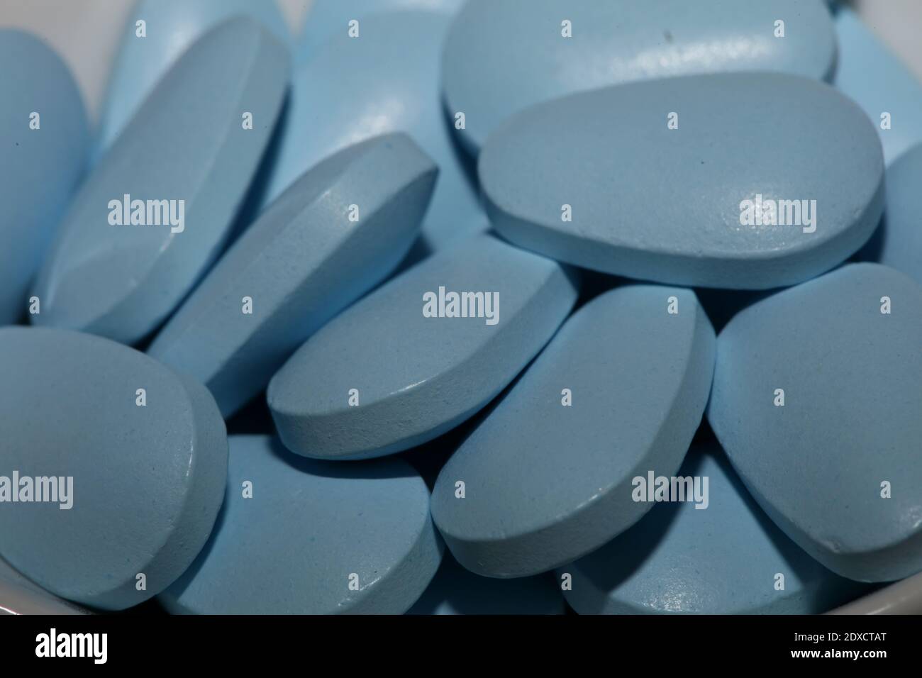 Blue medical pills close up modern background high quality print Stock ...