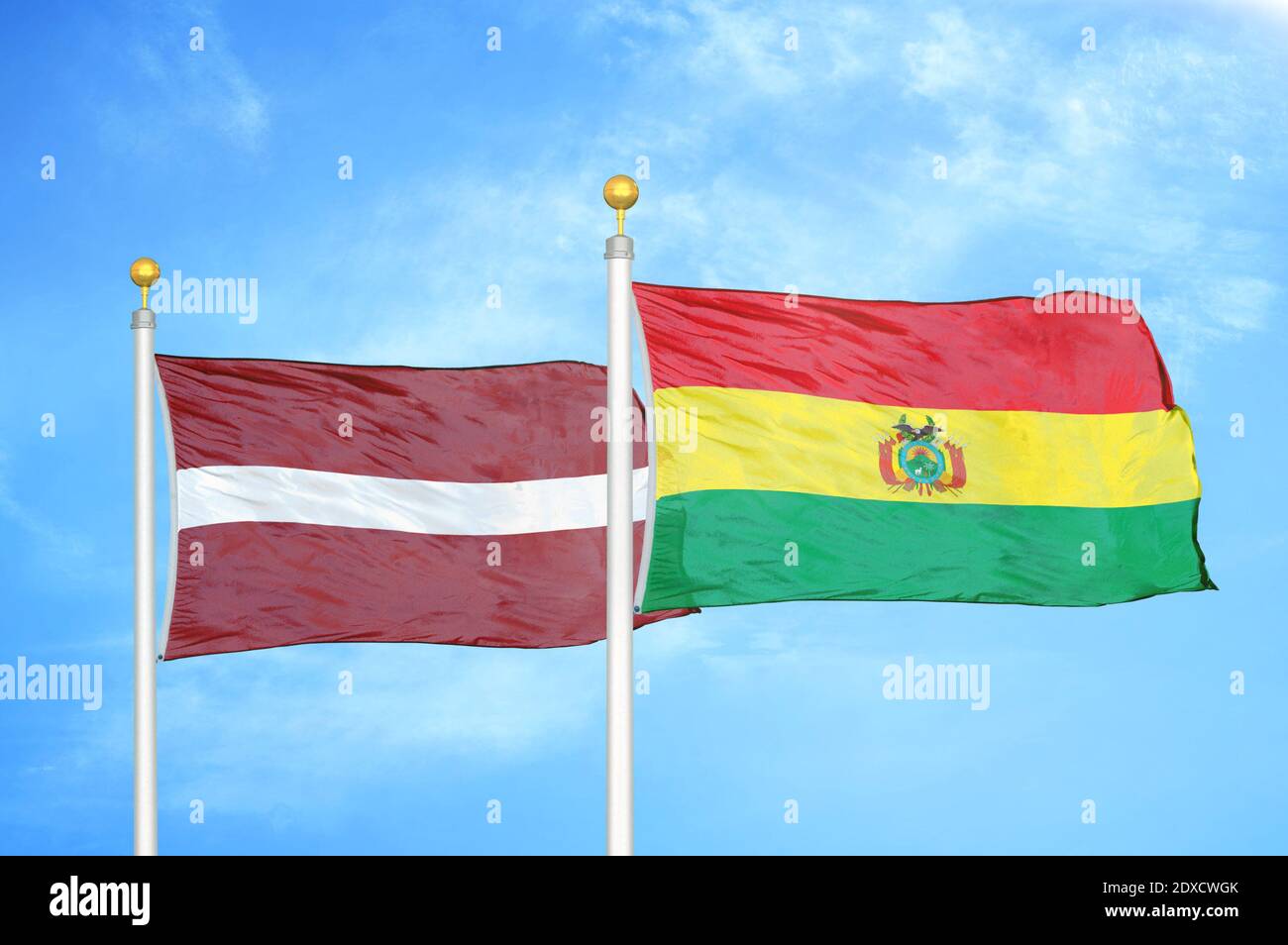 Bolivia latvia flag hi-res stock photography and images - Alamy