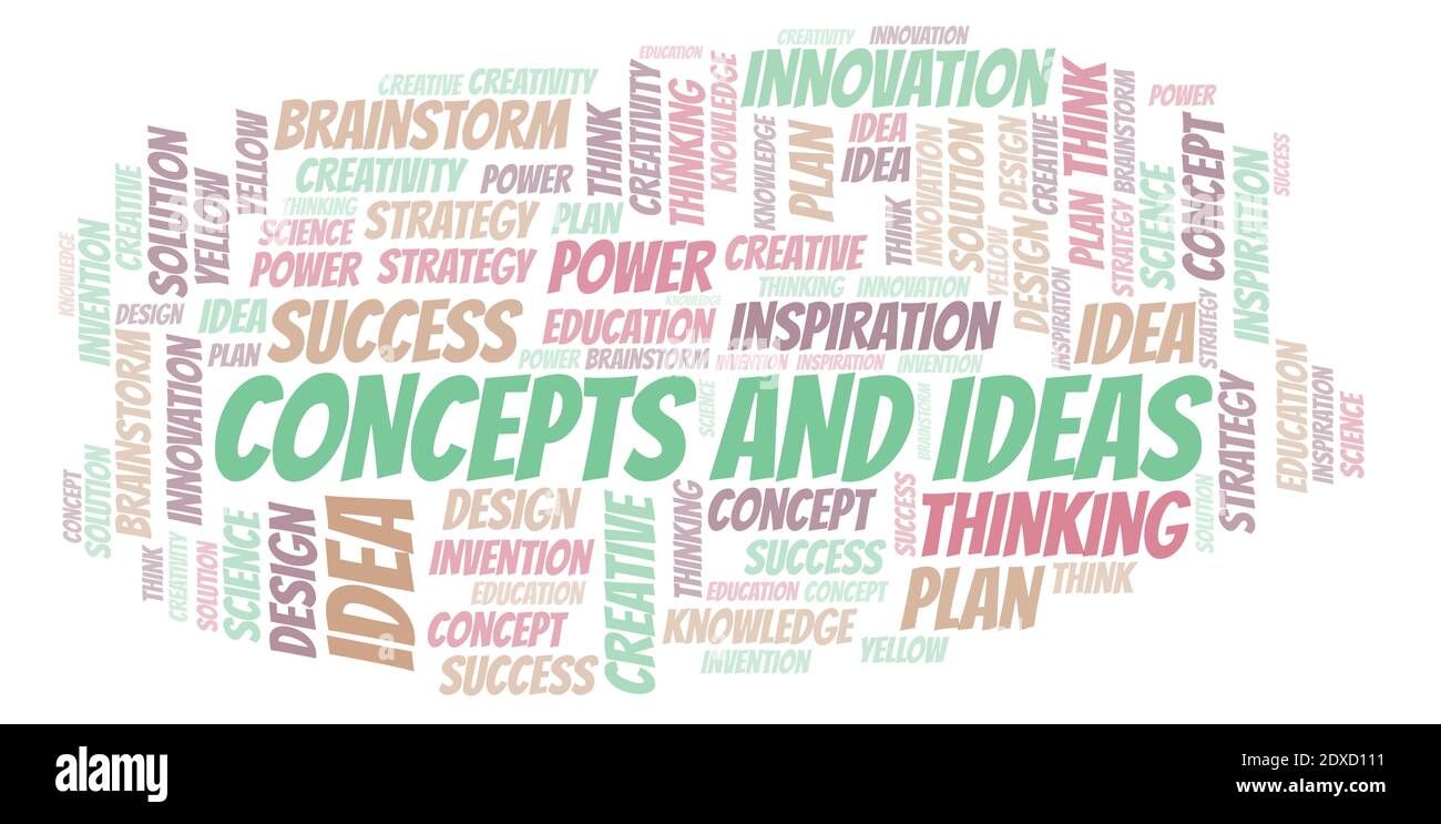 Concepts And Ideas typography word cloud create with text only Stock ...