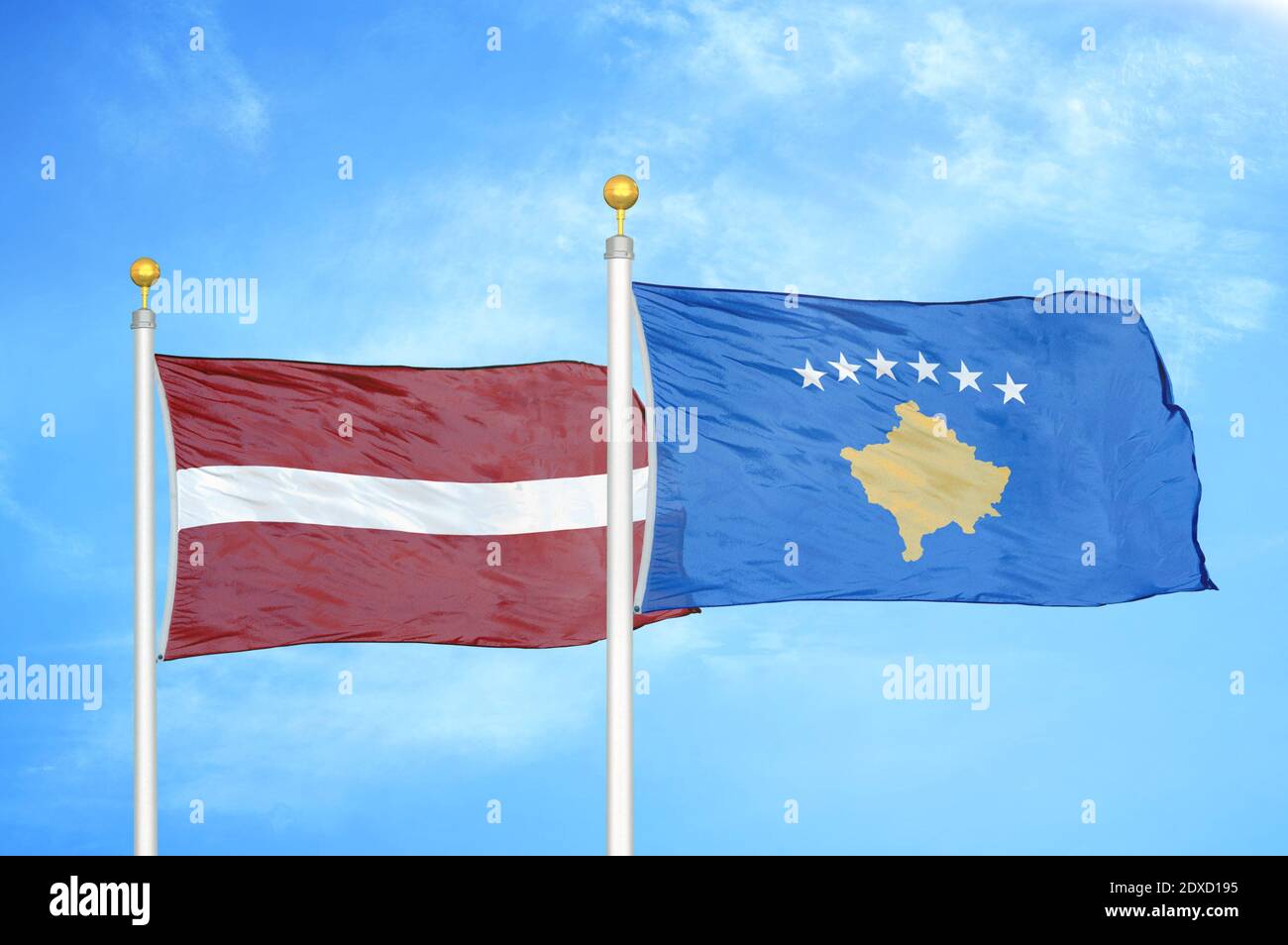 Kosovan flag hi-res stock photography and images - Alamy