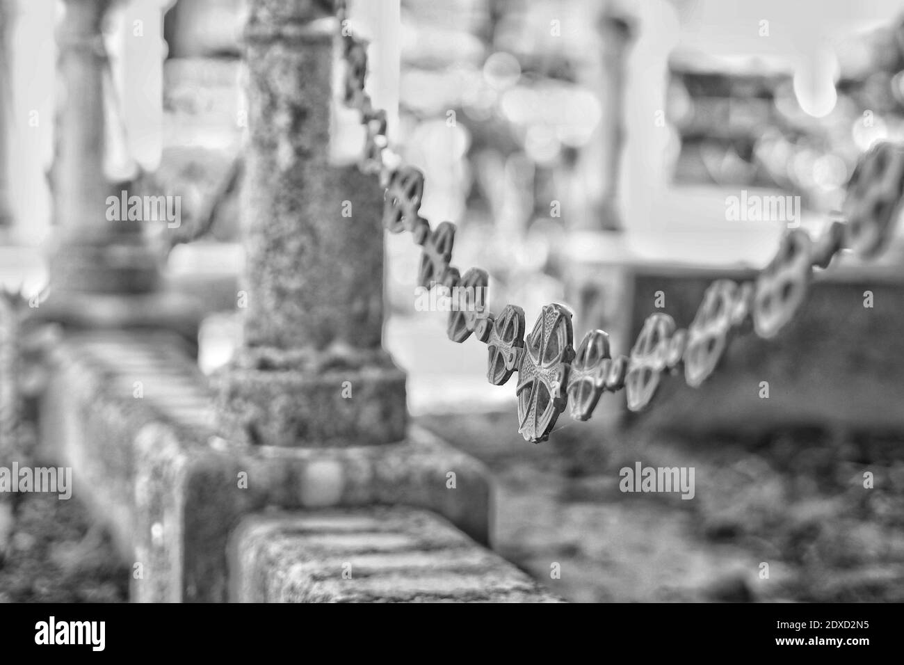 Old southern cemetery Black and White Stock Photos & Images - Alamy