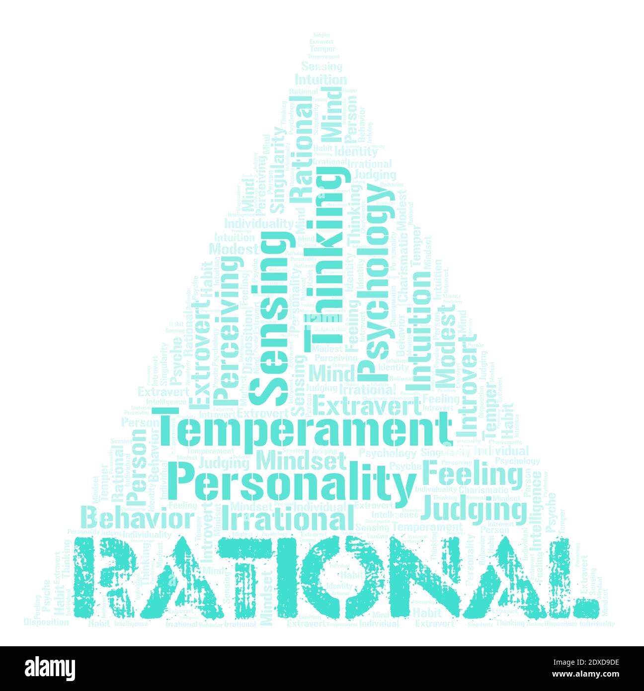 Rational typography word cloud create with text only Stock Photo - Alamy