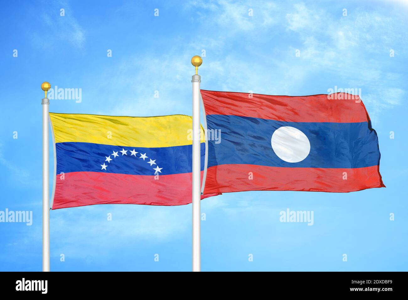 Laos venezuela flag hi-res stock photography and images - Alamy