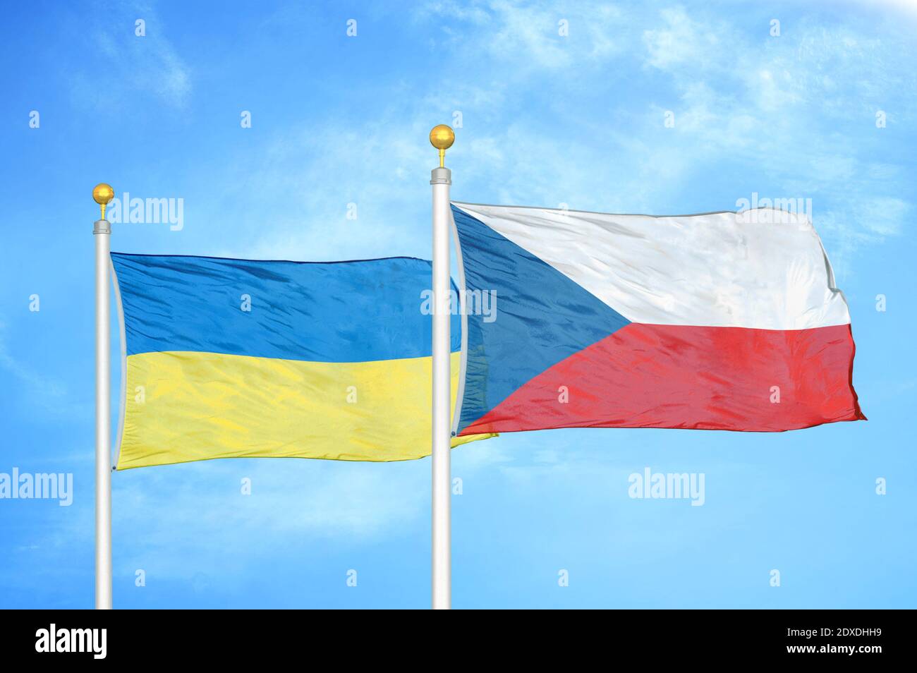 Czech ukraine flag hi-res stock photography and images - Alamy