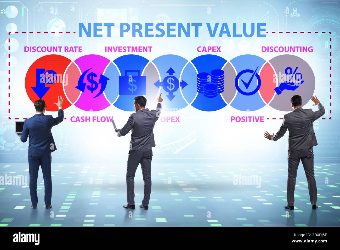 Concept of NPV - Net Present Value in evaluation Stock Photo - Alamy