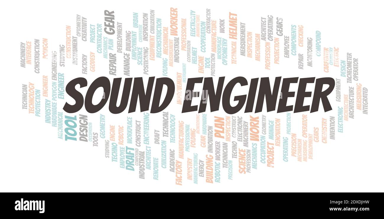Engineer word cloud concept hi-res stock photography and images - Alamy