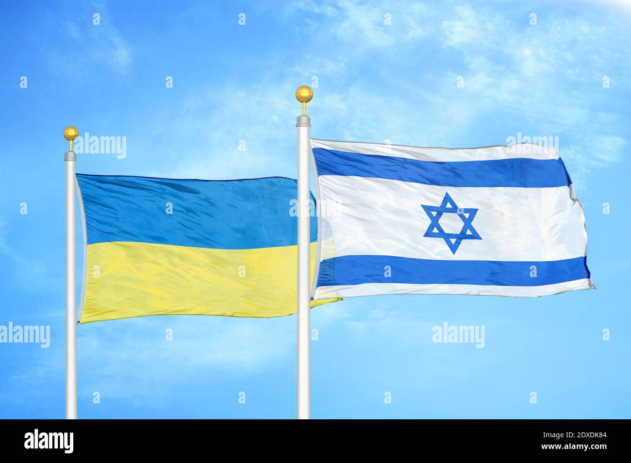 Ukraine israel flags hi-res stock photography and images - Alamy