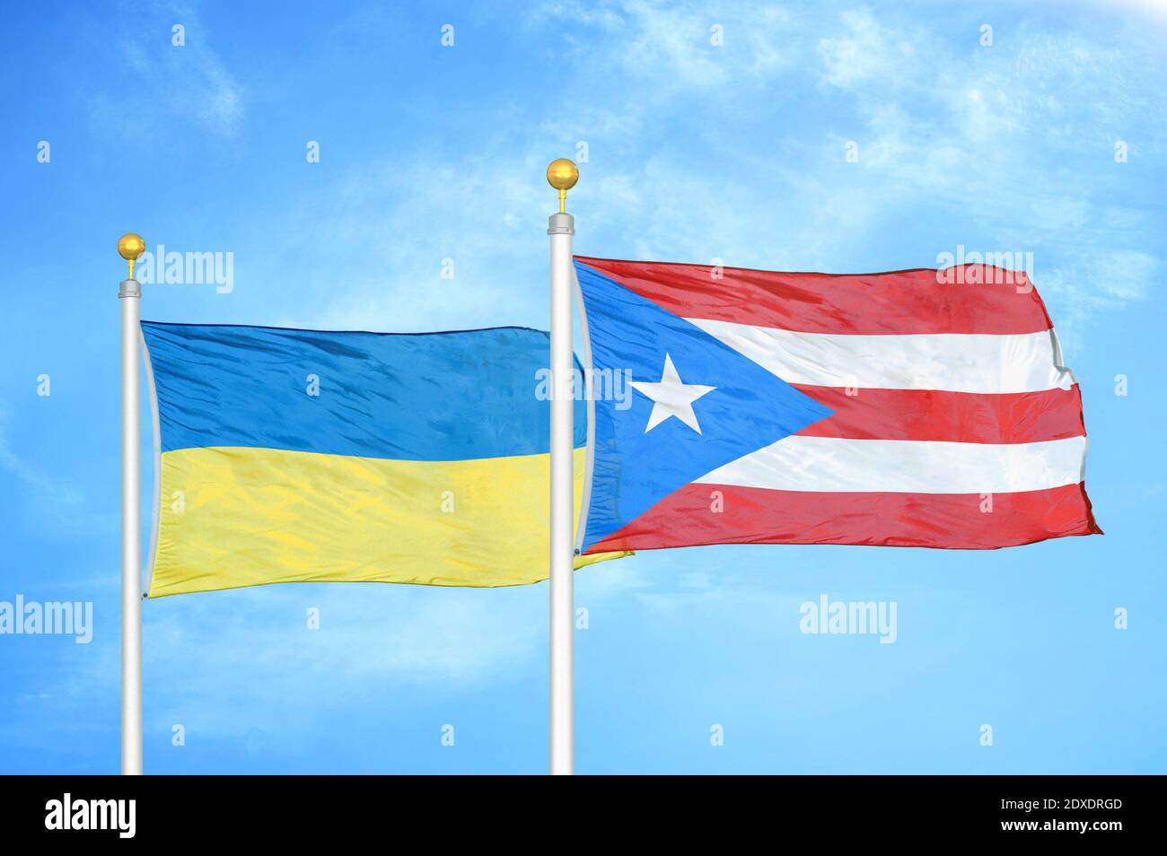 Puerto rico ukraine flag hi-res stock photography and images - Alamy