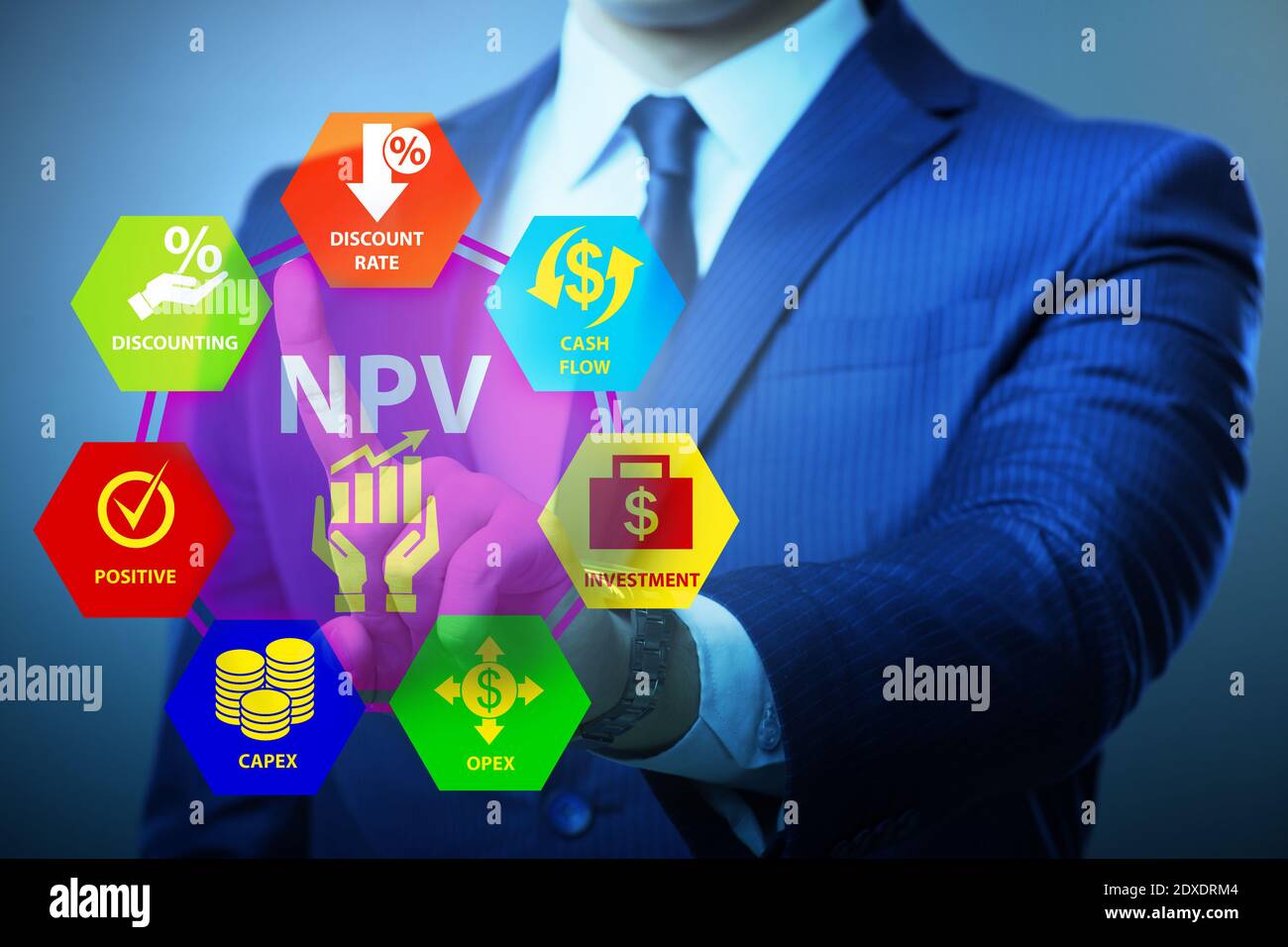 Concept of NPV - Net Present Value in evaluation Stock Photo - Alamy