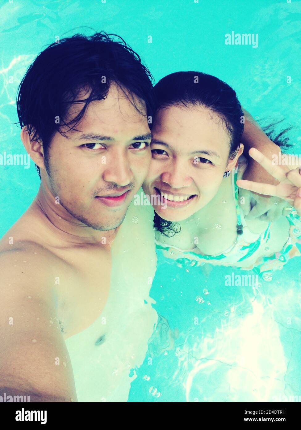 Couple,pool, indian hi-res stock photography and images - Alamy