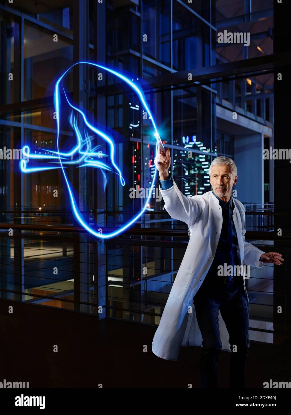 Male doctor examining spleen in laboratory at hospital Stock Photo - Alamy