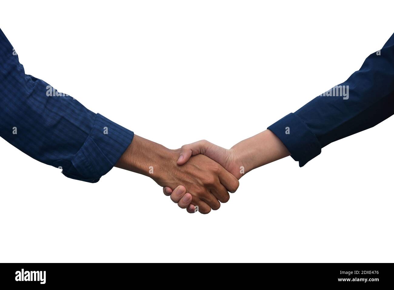 Shake hands or hands Shake on white background friendship partner ...