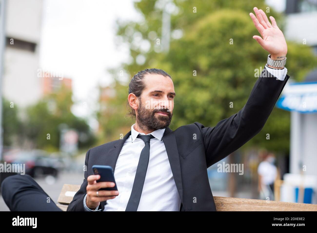 Business man in the city, Madrid / Spain Stock Photo - Alamy