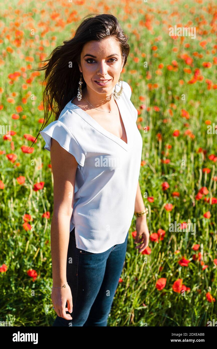 Poppy beautiful field scene hi-res stock photography and images - Alamy