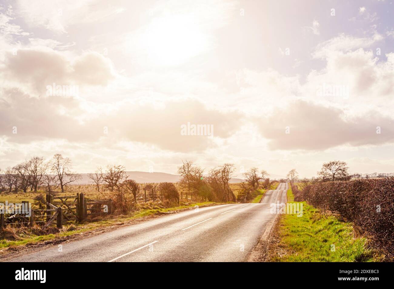 Rural country road landscape hi-res stock photography and images - Alamy