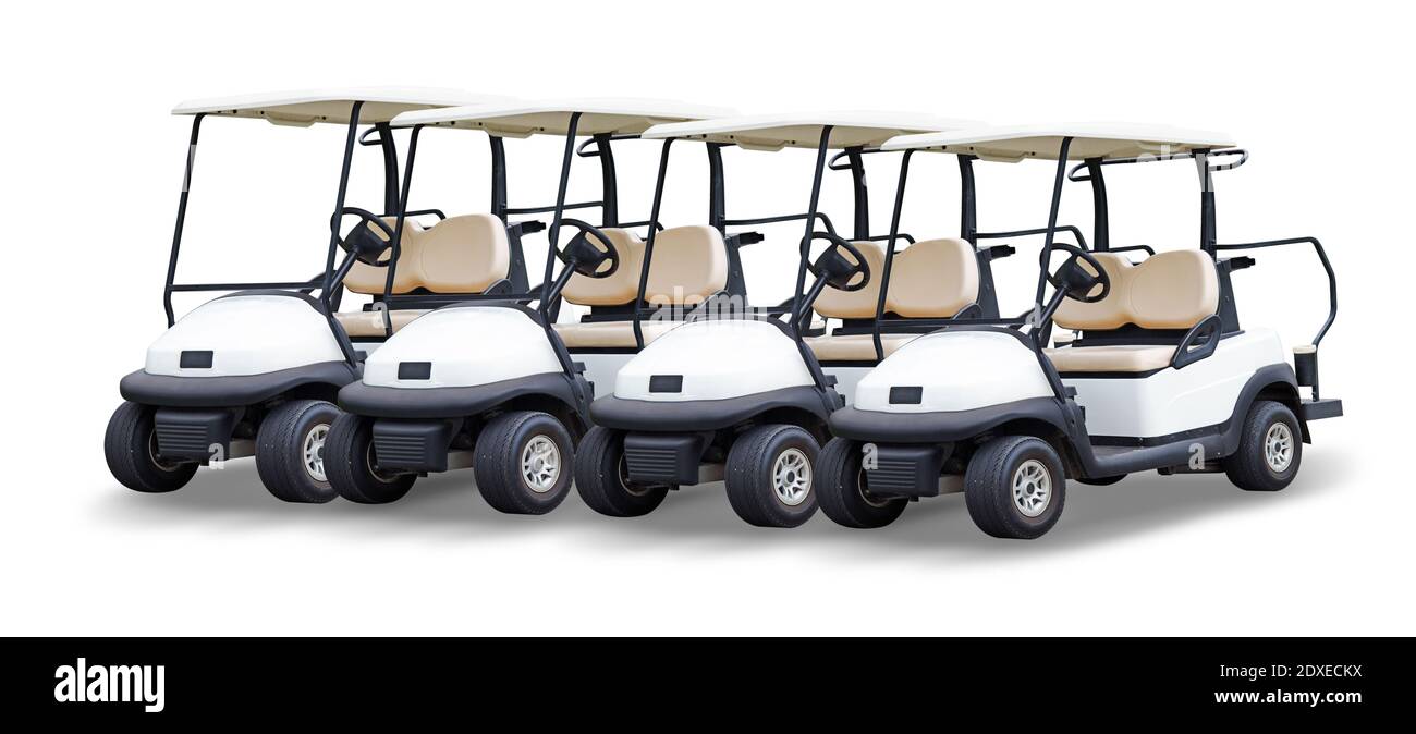 White golf carts hi-res stock photography and images - Alamy
