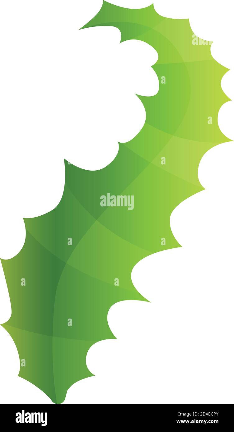 Thistle blossom leaf icon. Cartoon of thistle blossom leaf vector icon ...