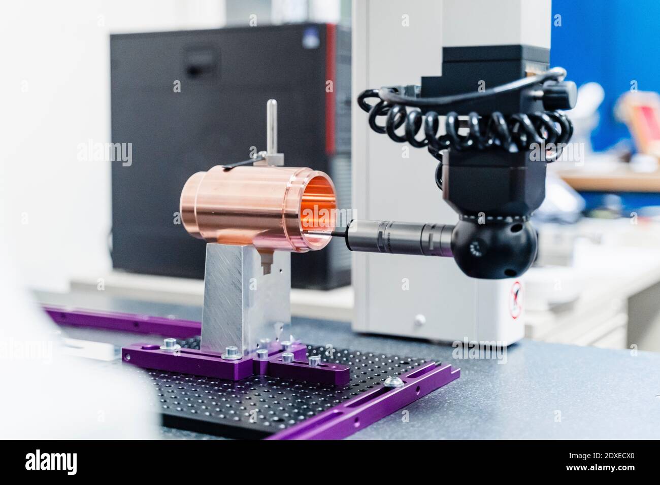 Surveying machine in manufacturing factory Stock Photo - Alamy